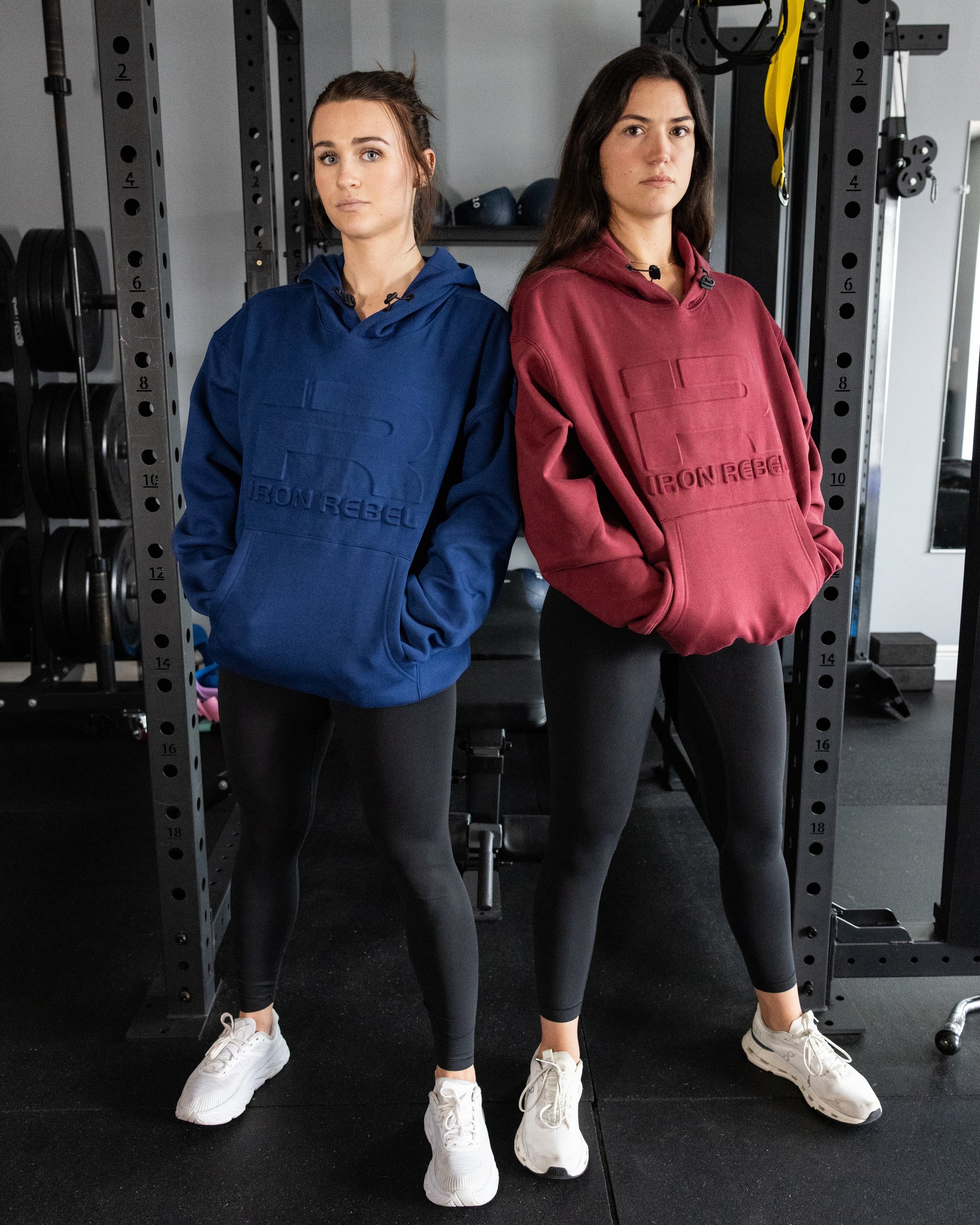 Embossed Hoodie - Blue | Stylish Workout Hoodie for Bodybuilders ...