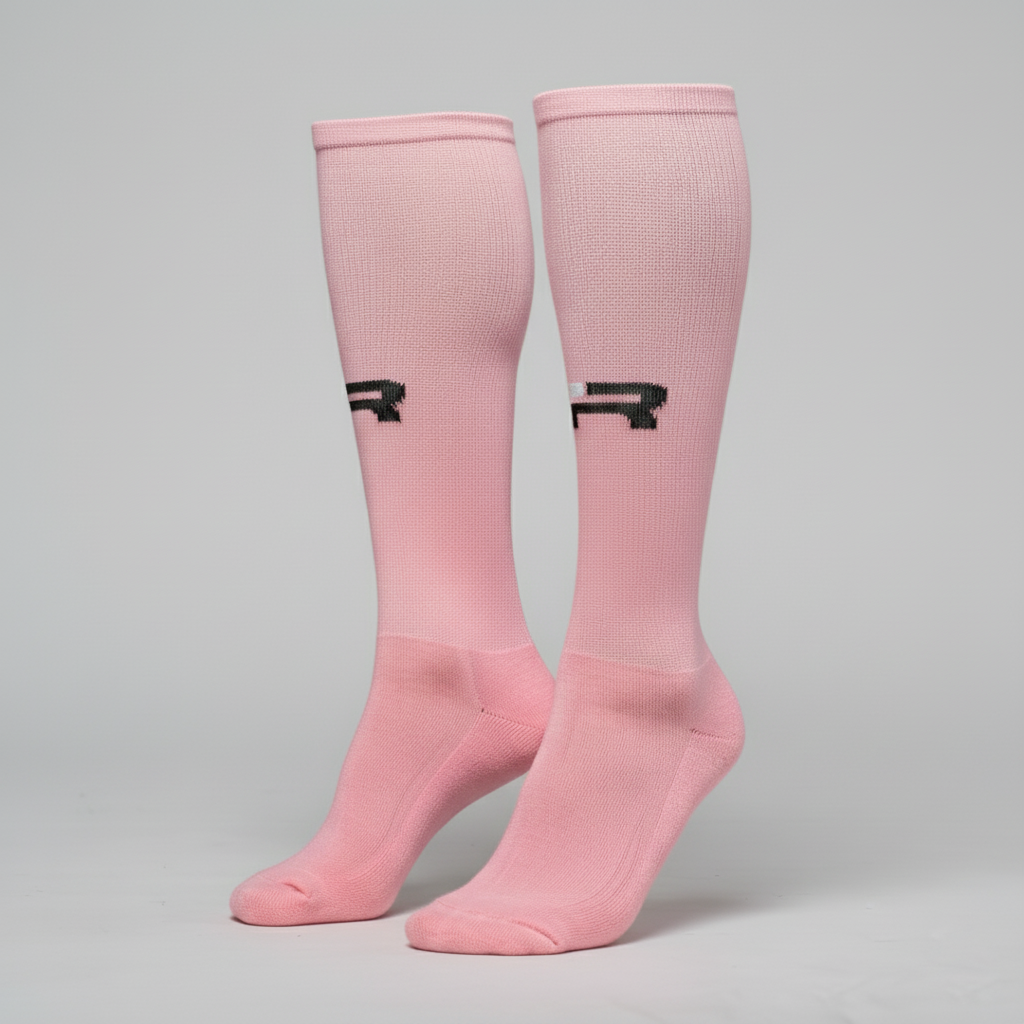 Competition Deadlift Socks (Pink). Shin Protection & Compression for ...